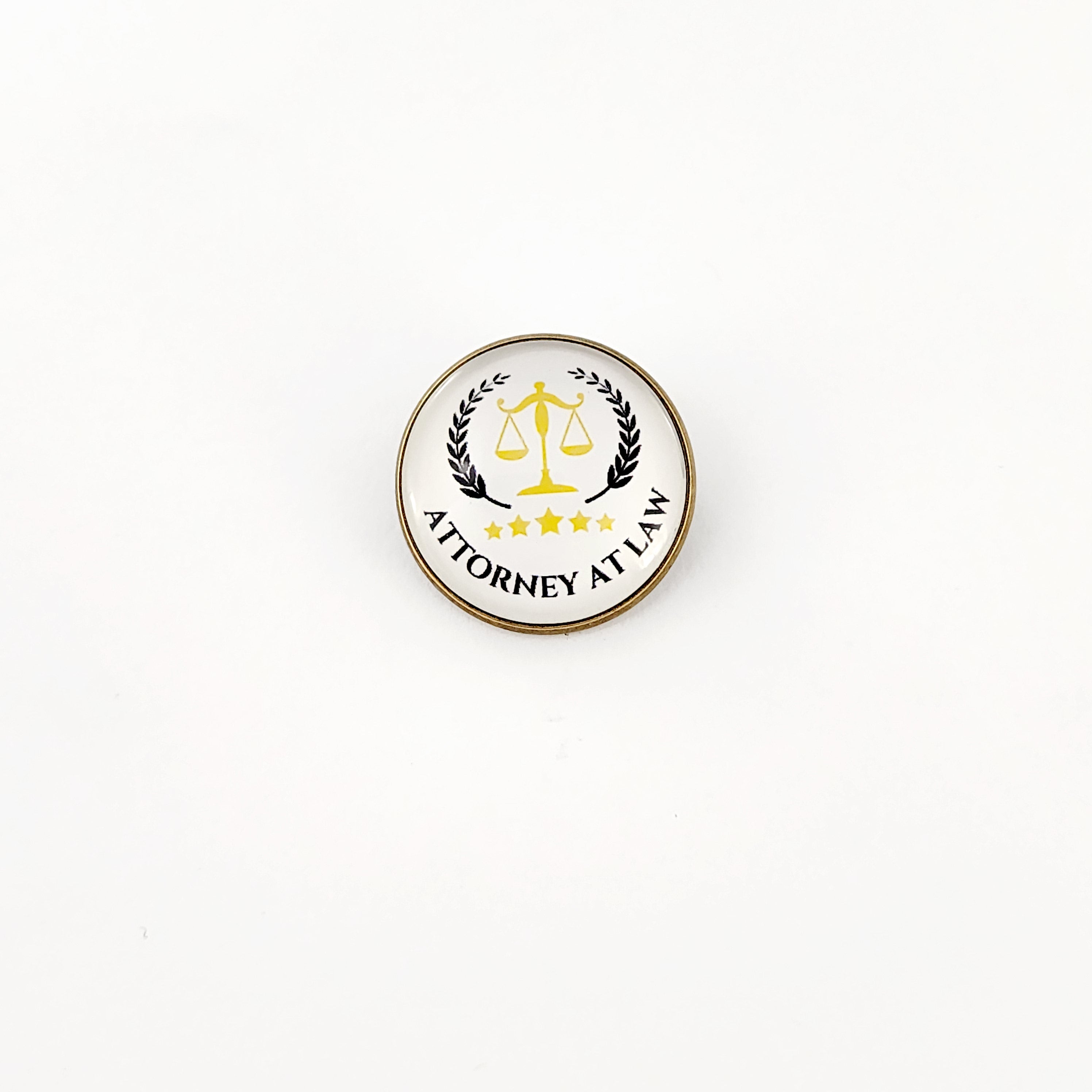 ATTORNEY AT LAW - WHITE – The Brooch Hub