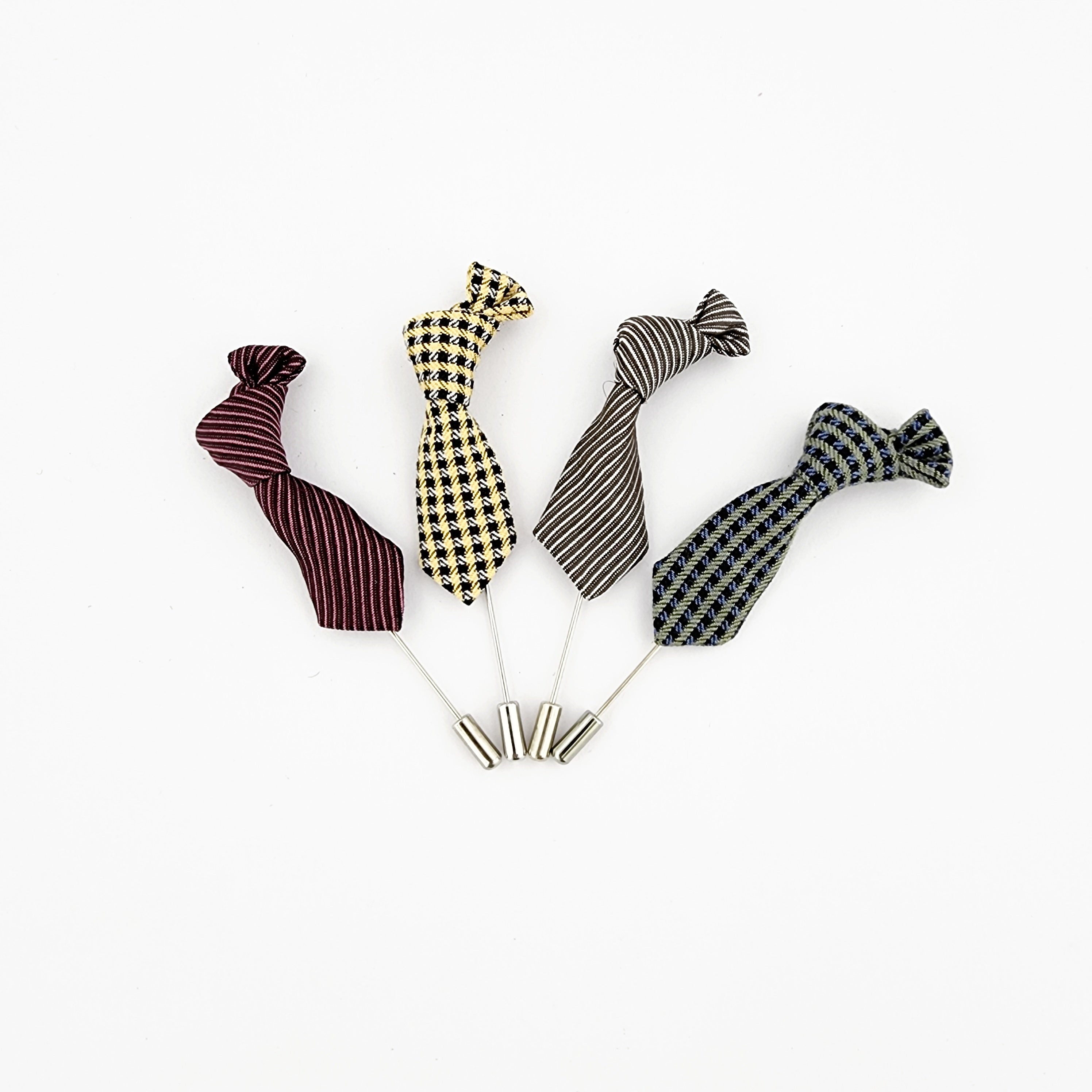 PLAIDED TIE BROOCH – The Brooch Hub